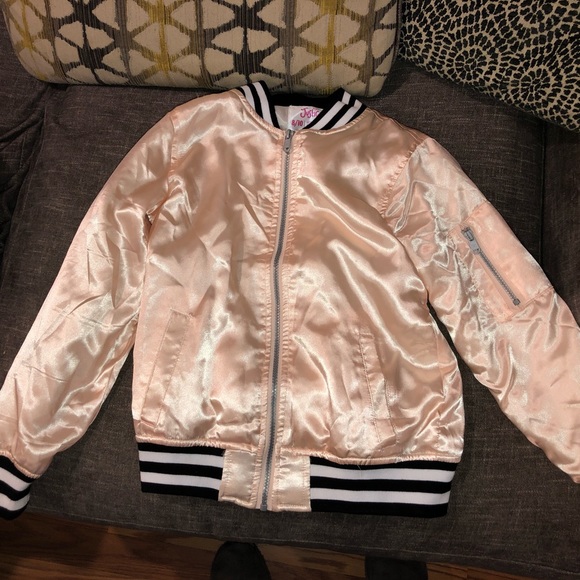 Justice | Jackets & Coats | Justice Bomber Jacket Shinny Material Size ...